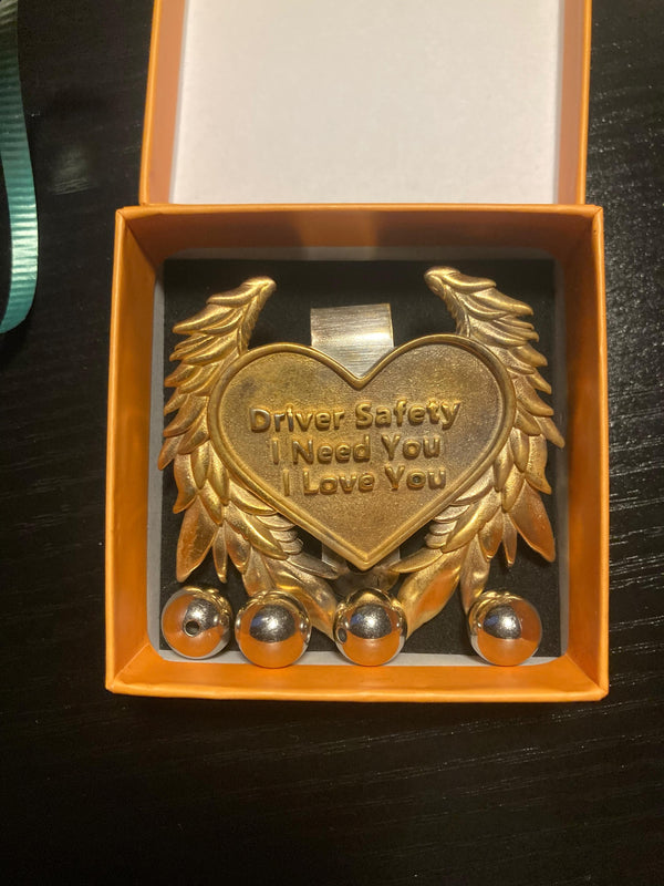 Guardian Angel Visor Clip for Cars (24k Gold plated) – Golden Glow